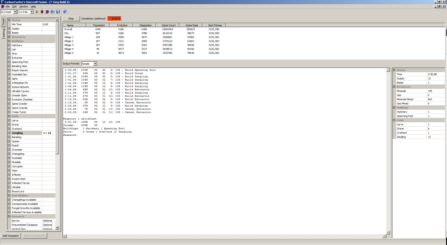 Evolution Chamber und Starcraft Fusion · seeseekey.net