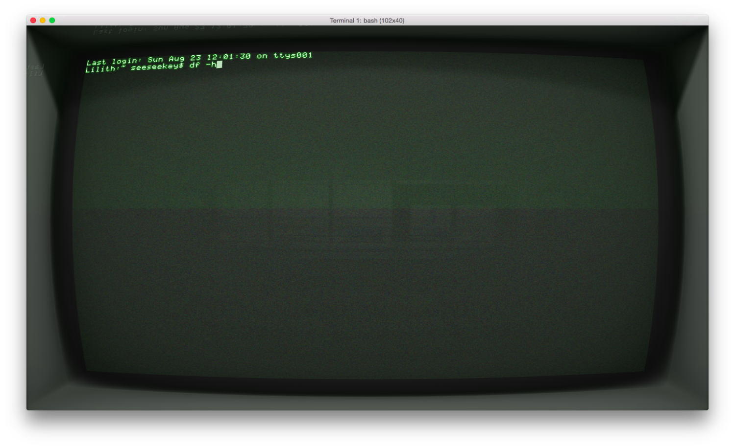 Vintage-Terminal unter Mac OS X · seeseekey.net