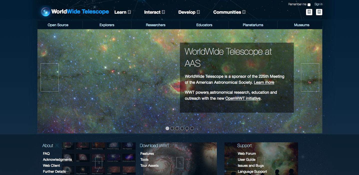 Wordwide Telescope · seeseekey.net