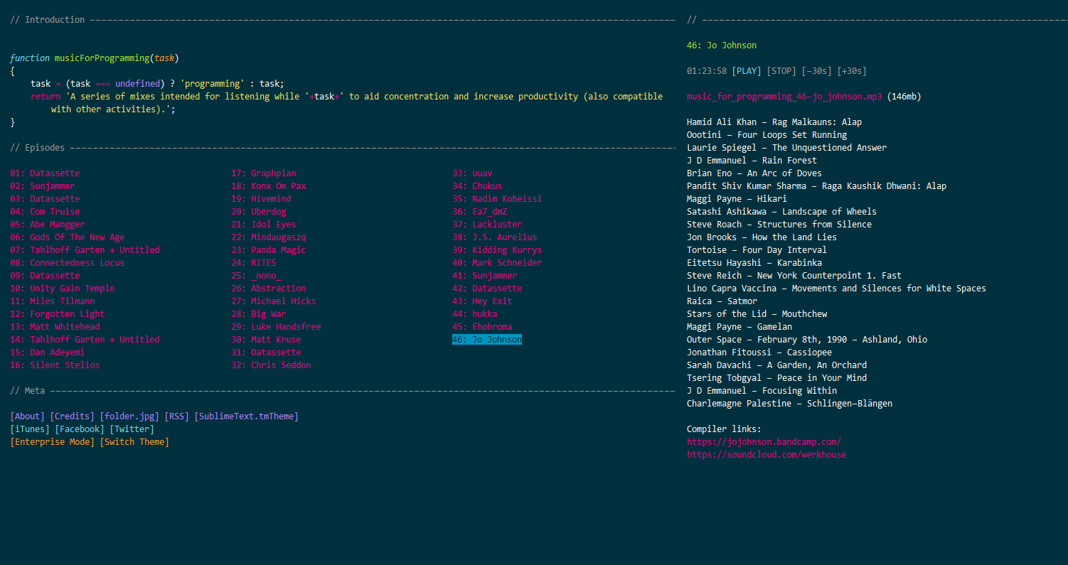 musicForProgramming(task); · seeseekey.net