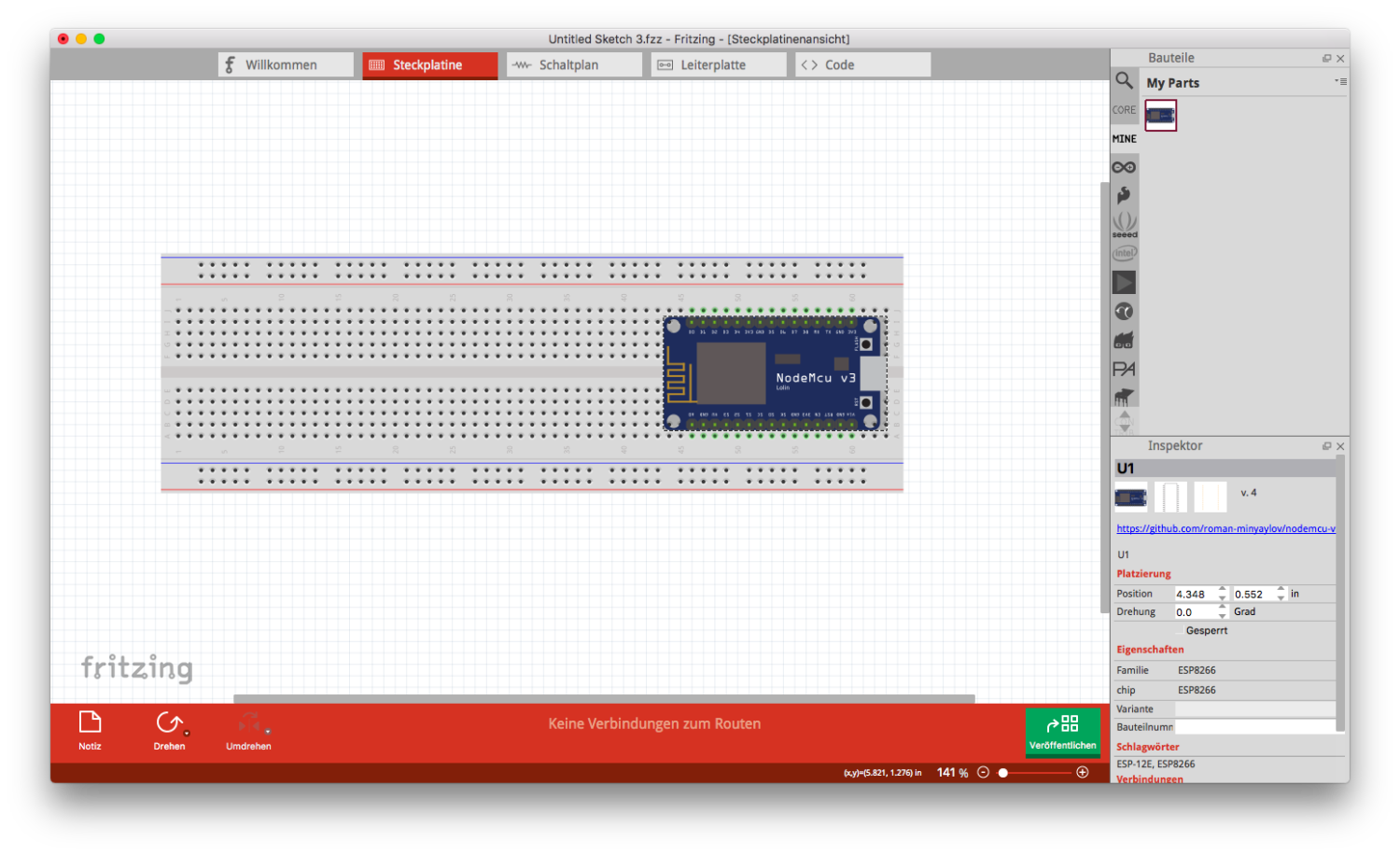 NodeMCU als Bauteil in Fritzing hinzufügen · seeseekey.net