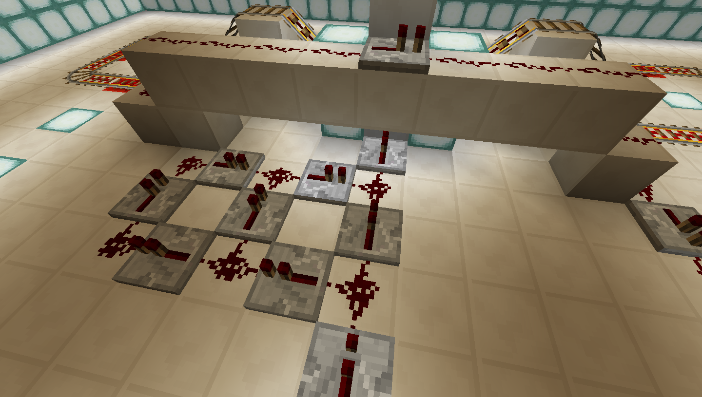 Minecraft-Bahnhof mit automatischer Fortsetzung der Fahrt · seeseekey.net