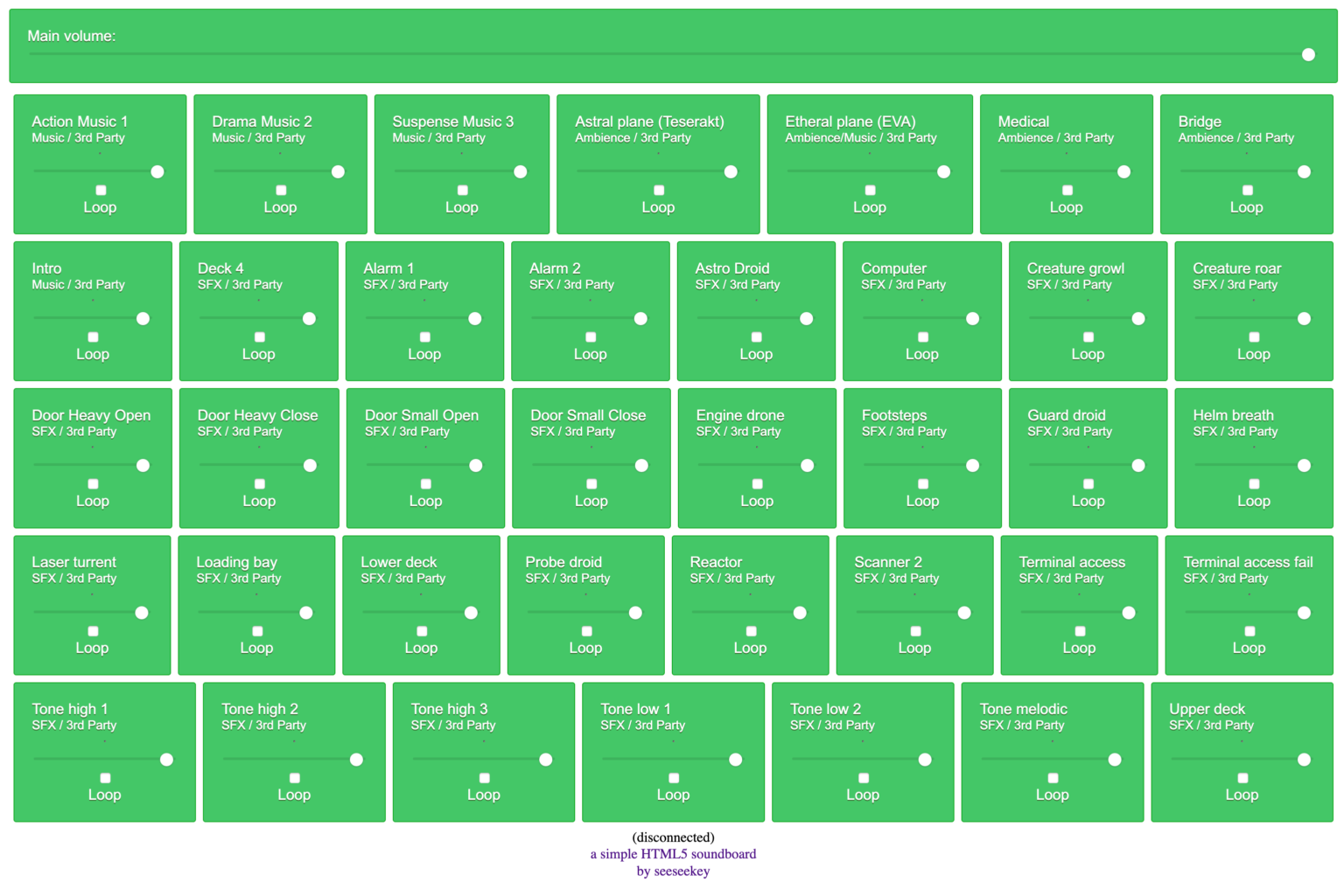 Freies Soundboard nun mit Broadcast-Funktionalität · seeseekey.net